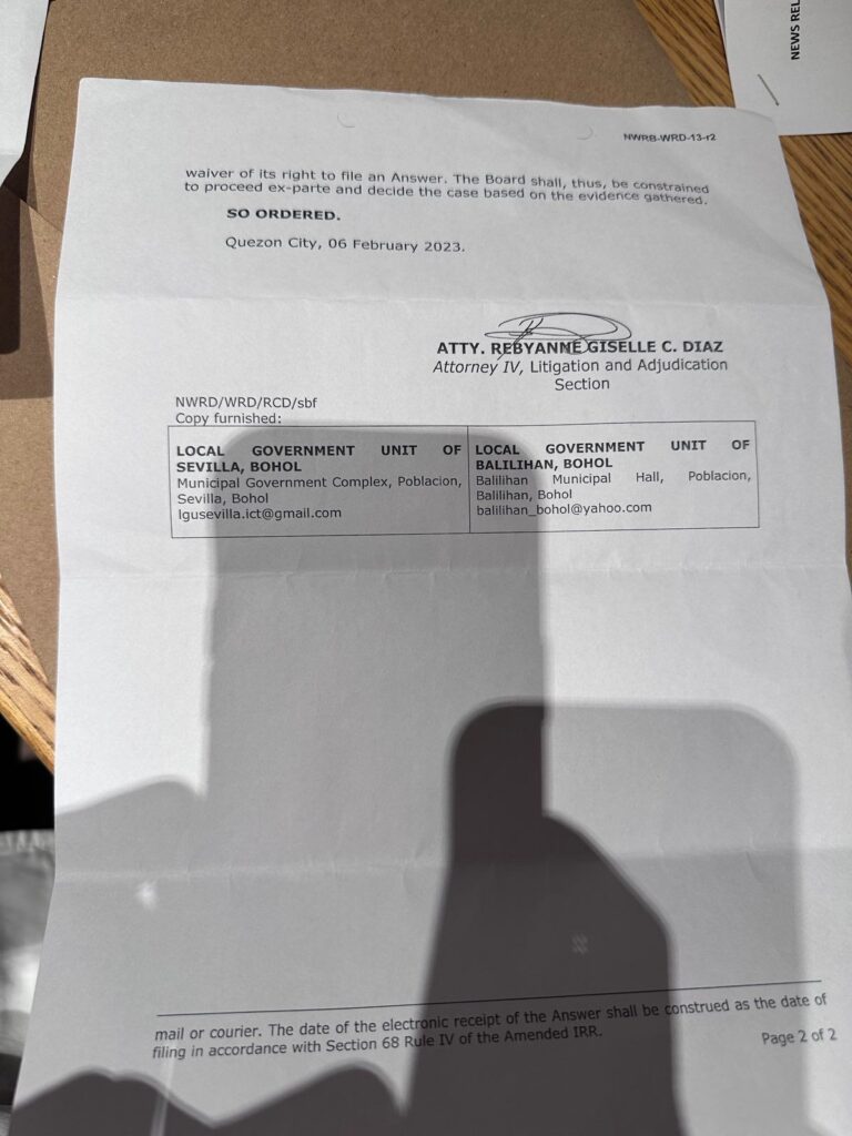 NWRB orders Bohol town to explain water extraction in neighboring ...