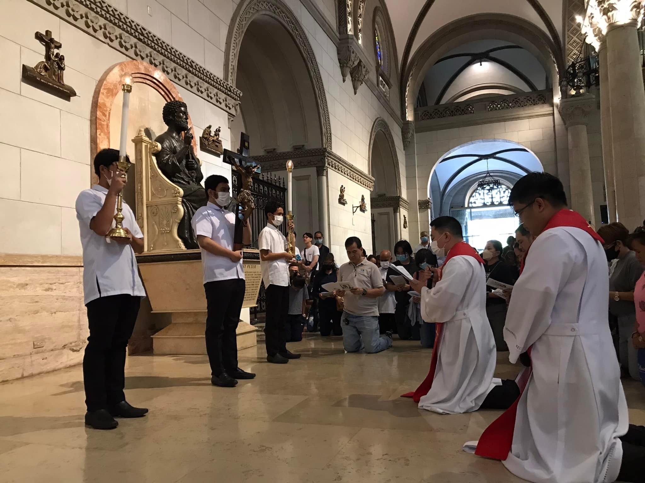 LOOK: Metro Manila churches hold Stations of the Cross for Holy Friday ...