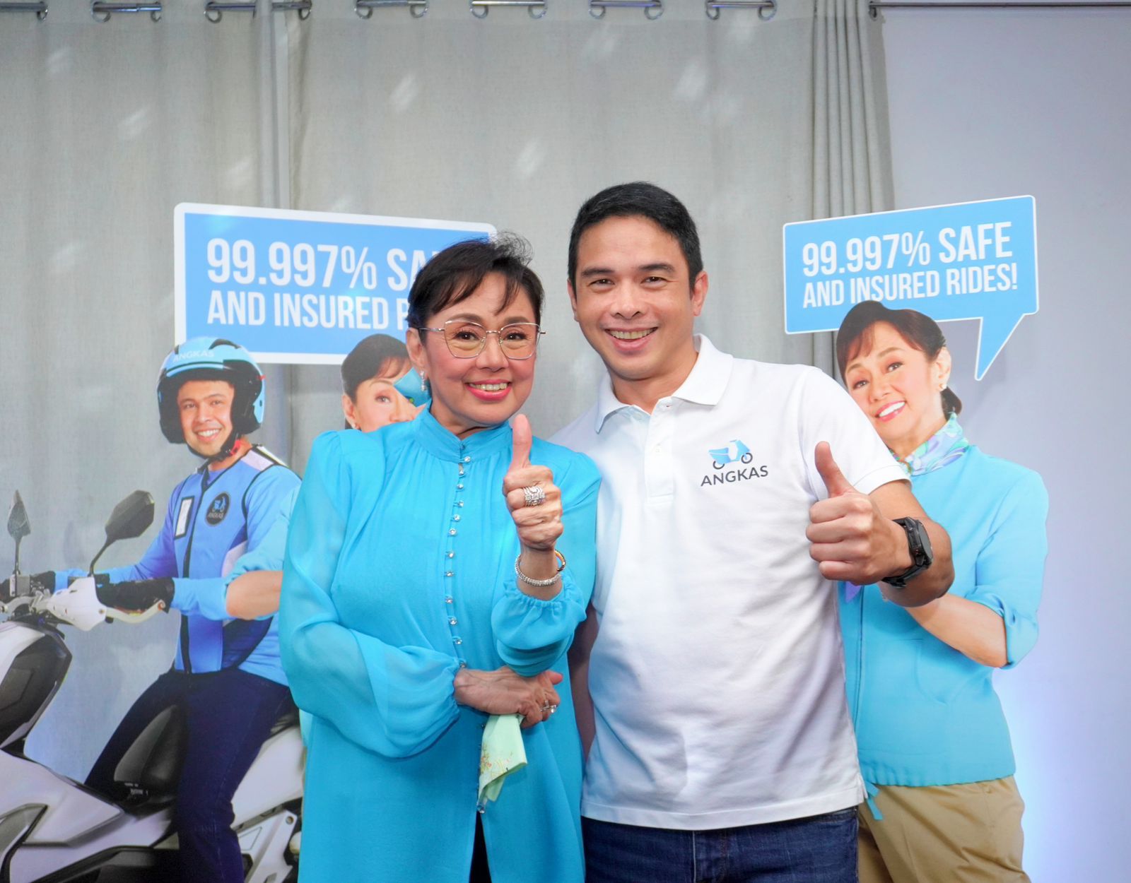 Angkas, Vilma Santos launch video campaign on safe, reliable ...