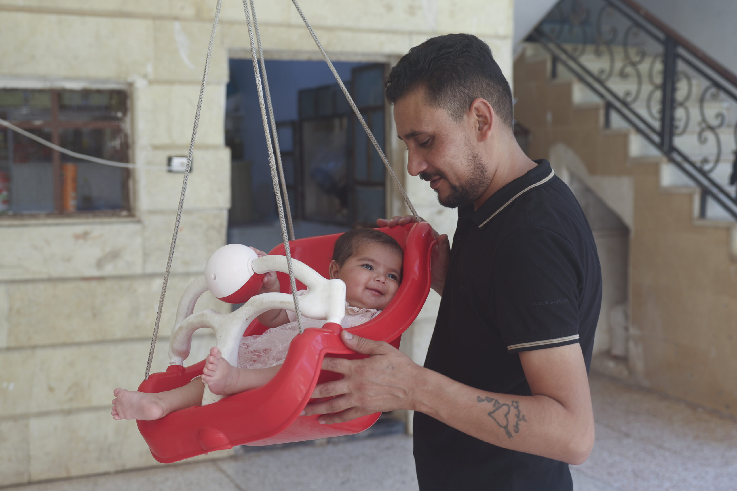 Syrian baby born under earthquake rubble turns 6 months, happily ...