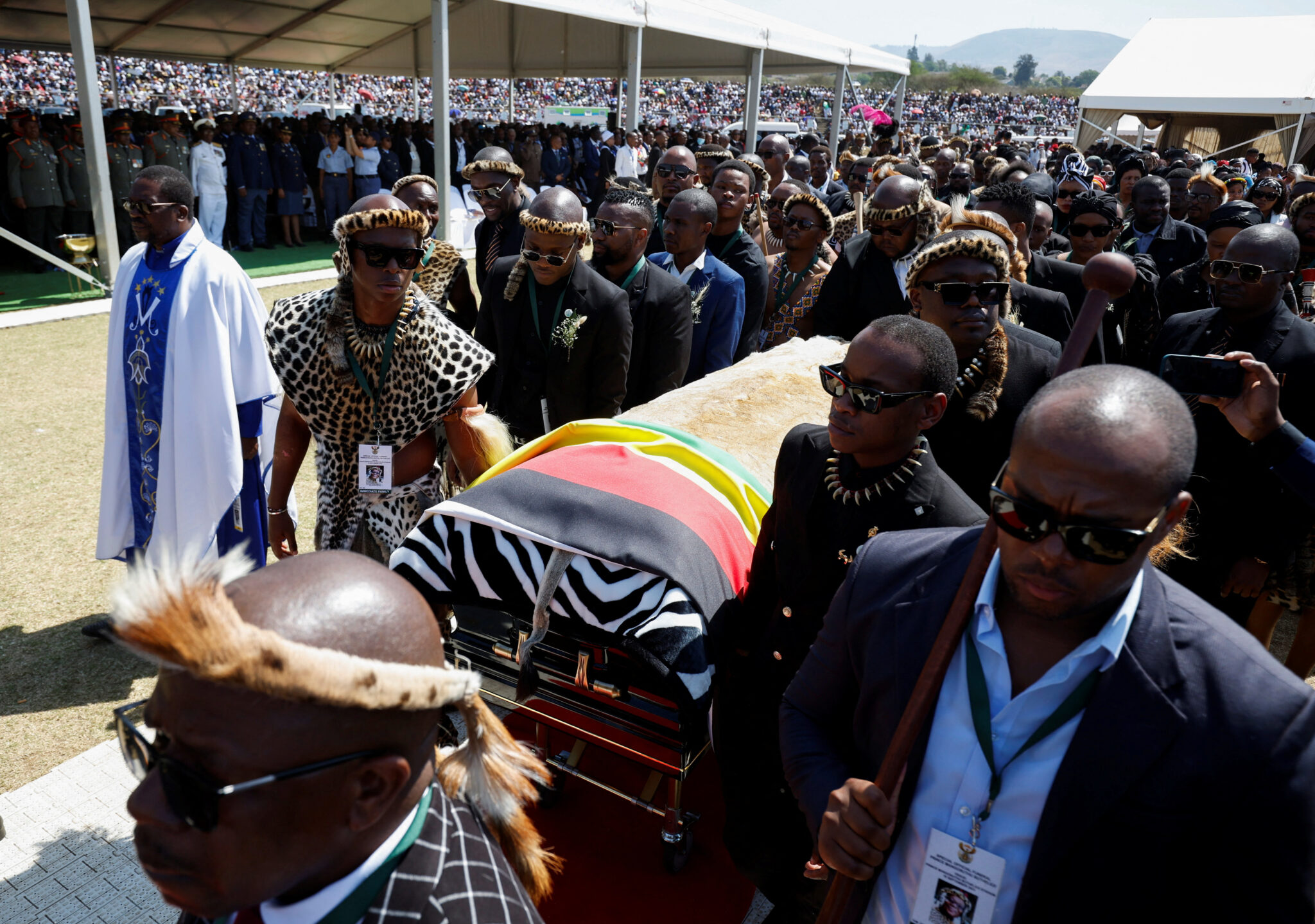 South Africa holds state funeral for controversial Zulu prince ...