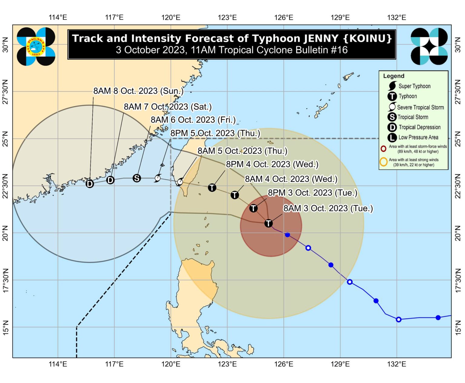 LIVE UPDATES: Typhoon Jenny