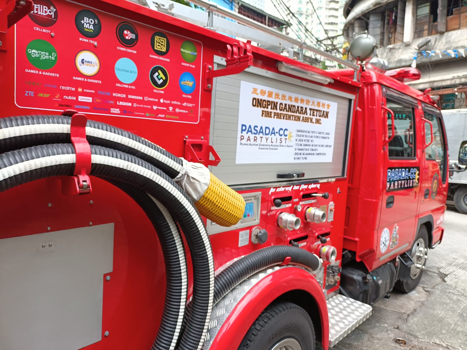 Cellboy CEO donates firetruck to Binondo volunteer station
