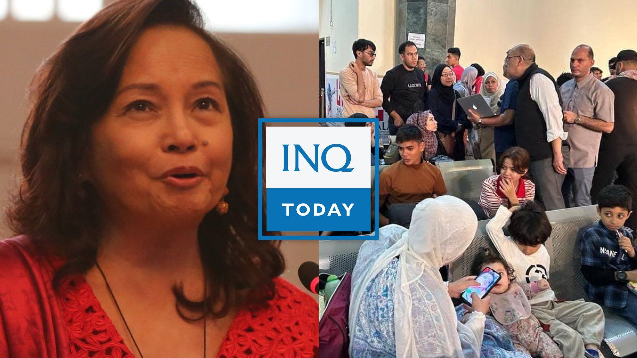 INQToday: 40 Filipinos manage to exit Gaza; Arroyo: I have always supported Romualdez as Speaker ...