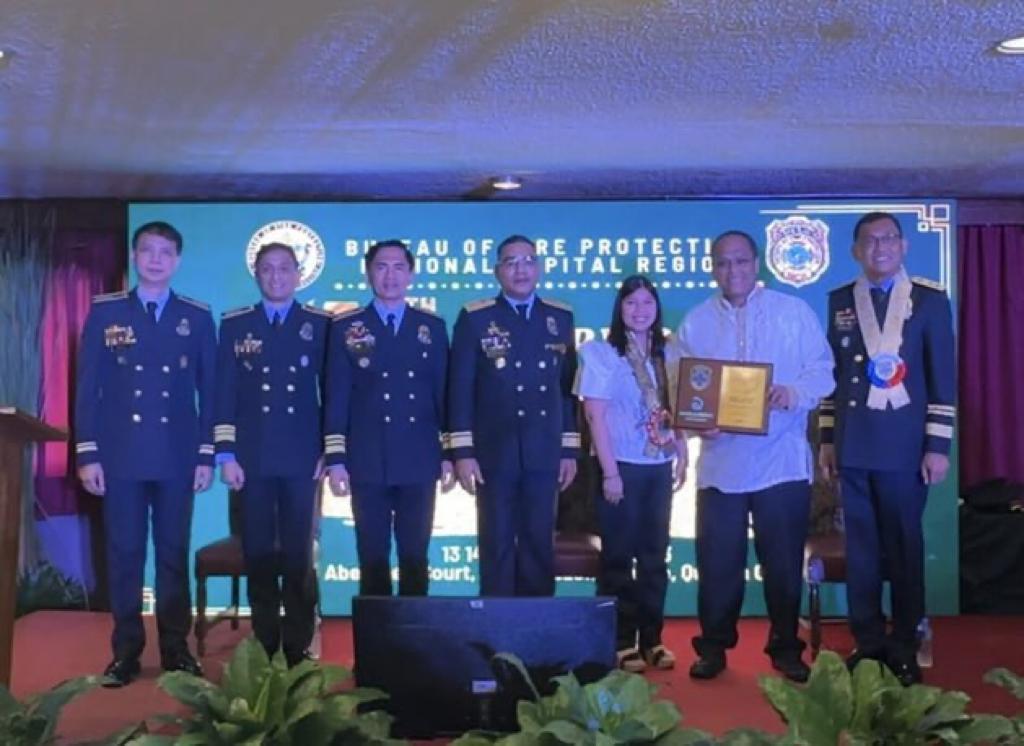 BFP-NCR names Manila Water as Outstanding Partner for Fire Safety