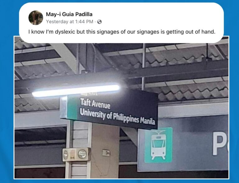 Social media users note another erroneous LRT sign