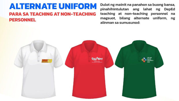 DepEd: No set colors for alternative uniforms
