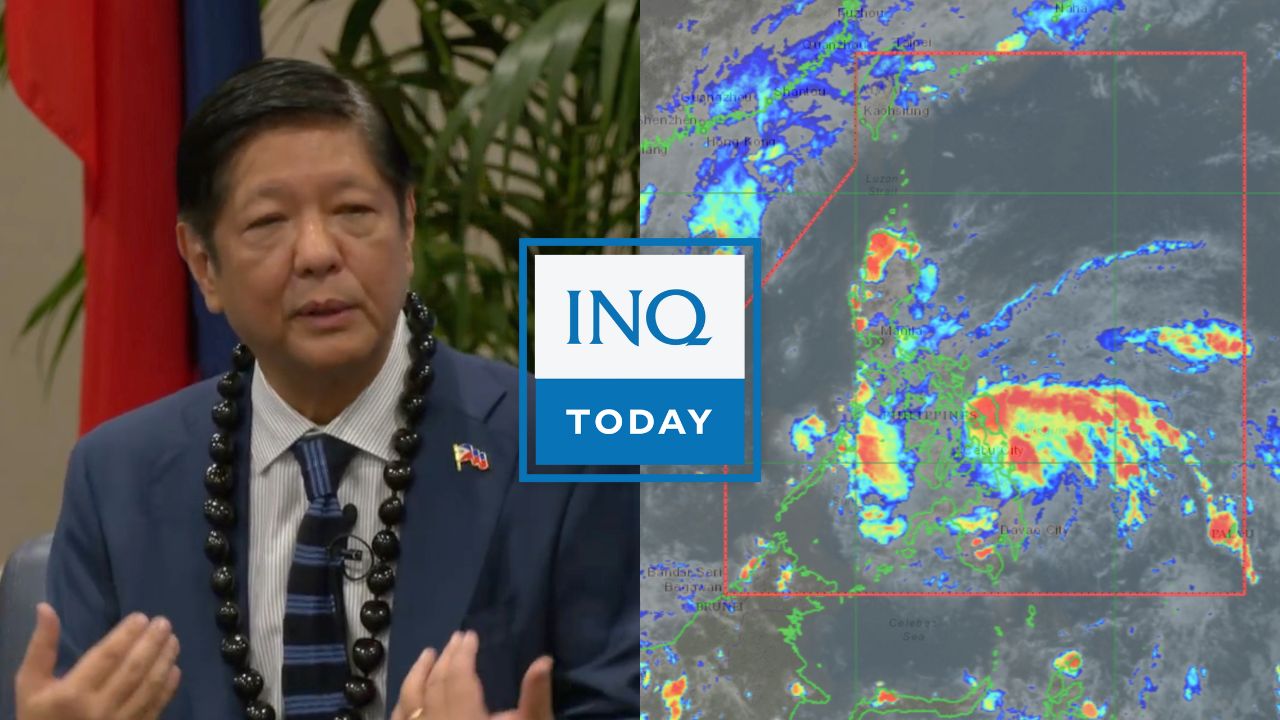 INQToday: Signal no. 1 up in 20 areas due to Tropical Depression Aghon ...
