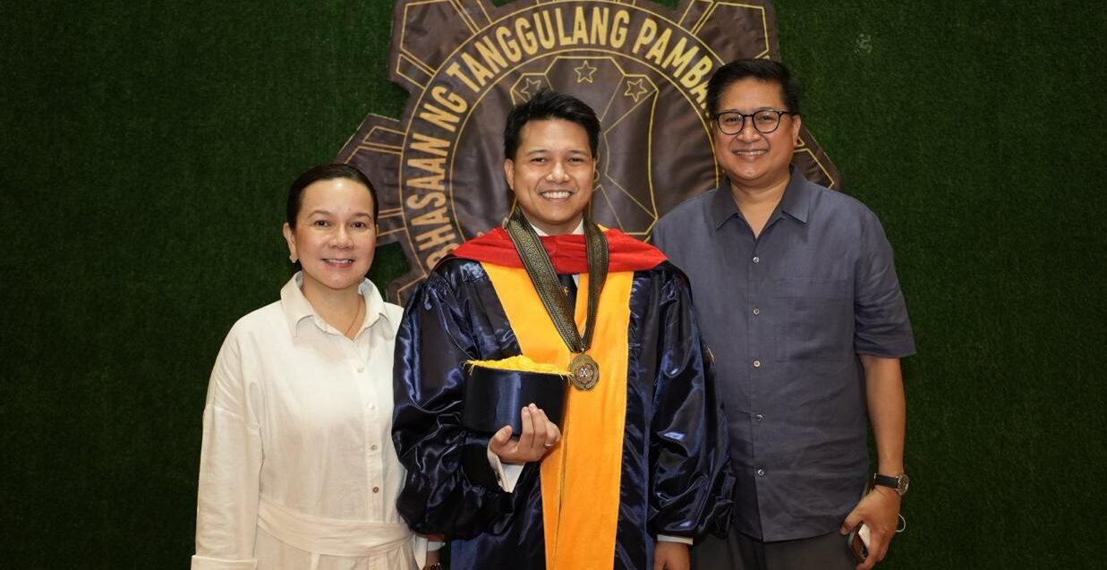 Sen. Grace Poe’s son Brian now an MNSA-SE degree holder