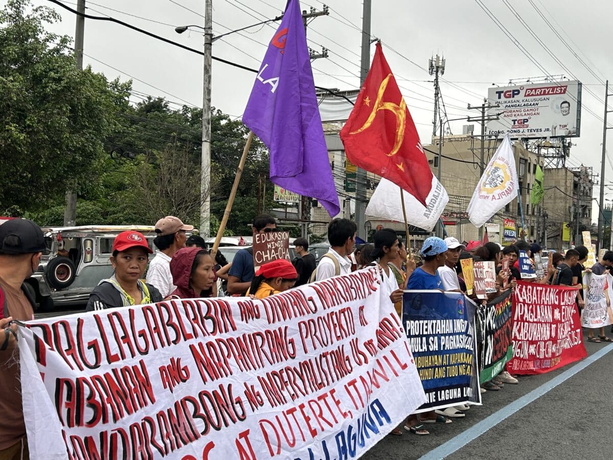 Sona 2024: Protesters gather along Commonwealth Avenue