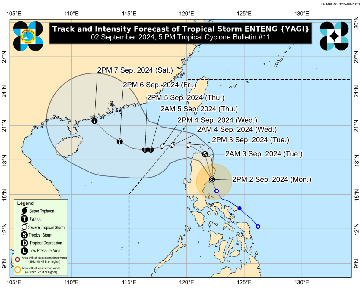 Enteng makes landfall over Casiguran, Aurora – Pagasa