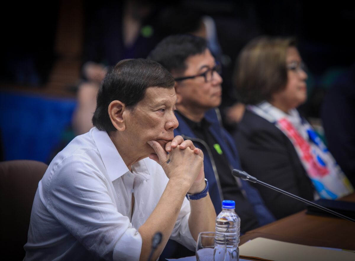 Ex-president Duterte shows up at quad comm drug war hearing