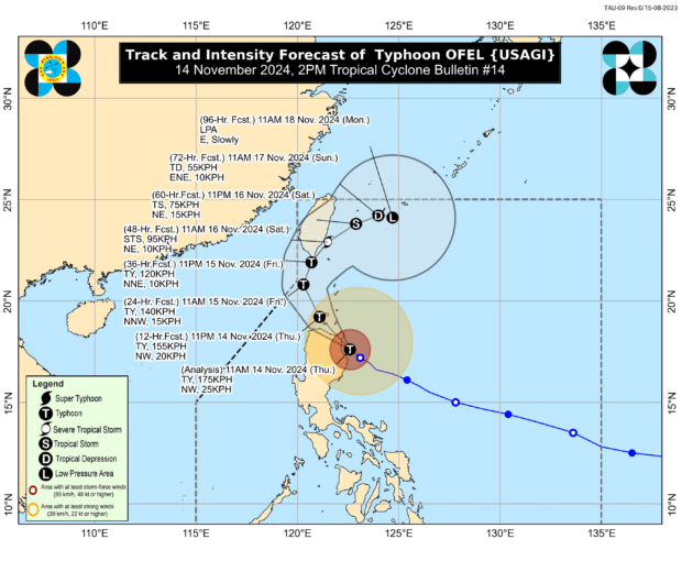 Ofel makes landfall over Cagayan, weakens into typhoon