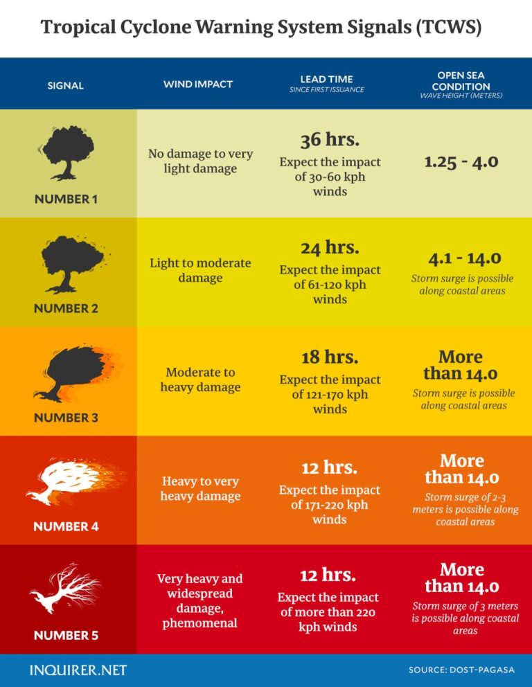 Storm surge warning up in Metro Manila, other areas in Luzon
