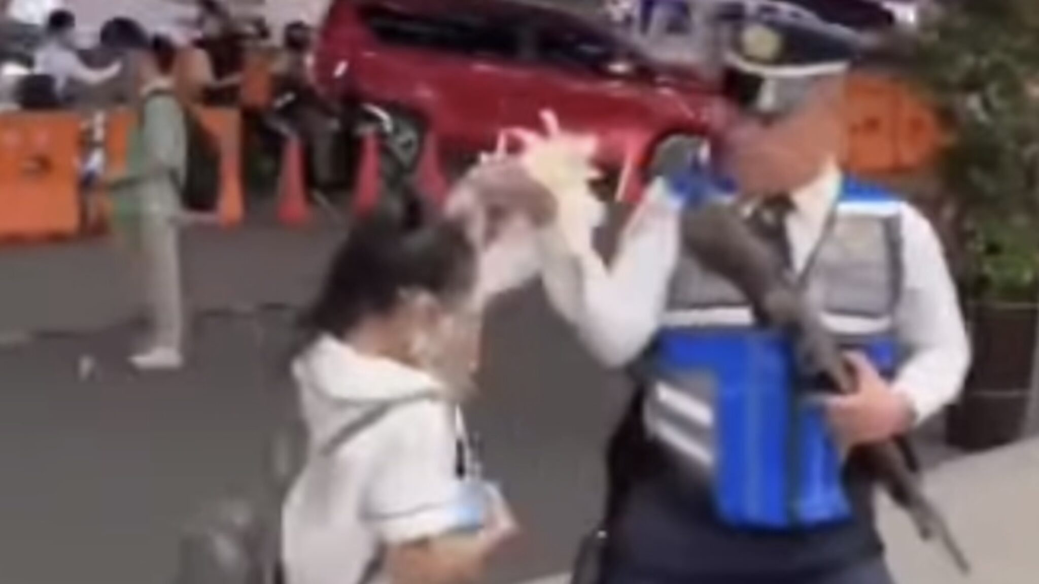 Guard in sampaguita girl video appears at PNP to address issues