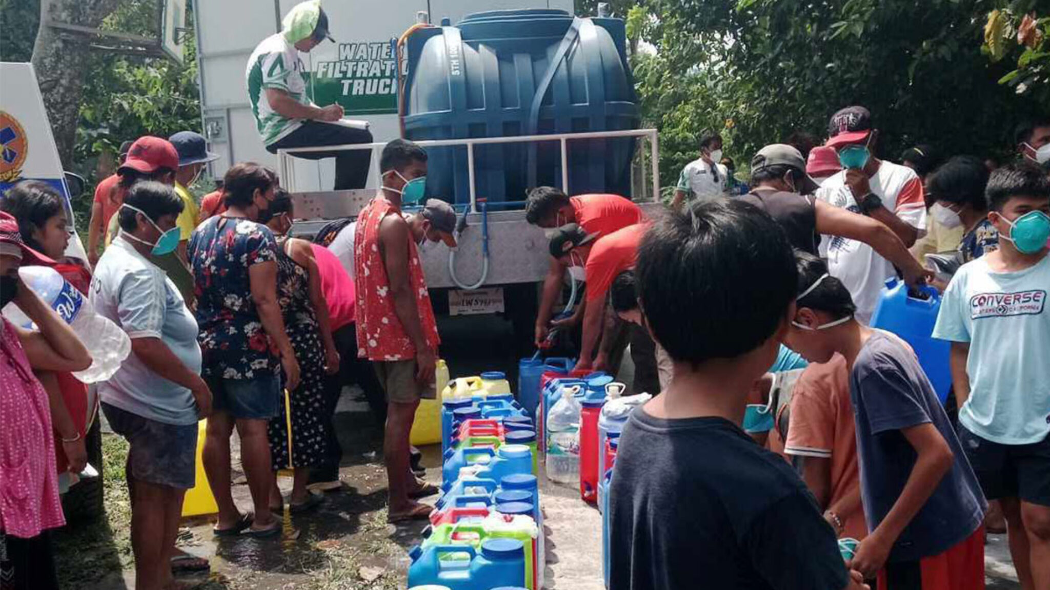 Ashfall taints water in Negros Occidental city