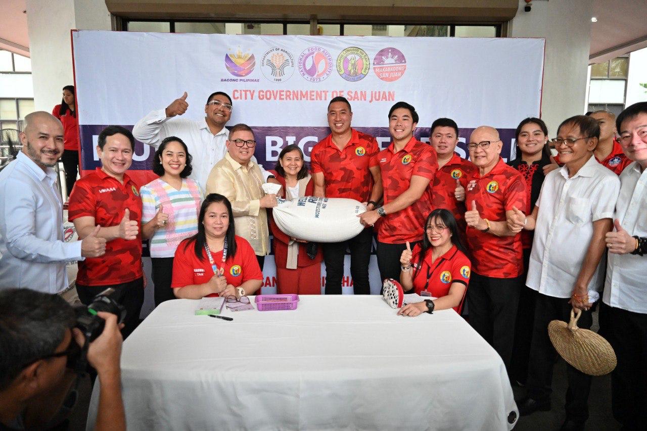 San Juan launches NFA rice sale at P33/kg, DA chief is all praises