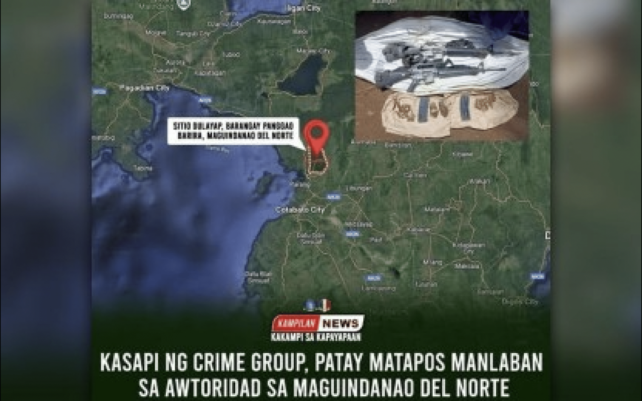 Crime gang leader killed in Maguindanao del Norte clash