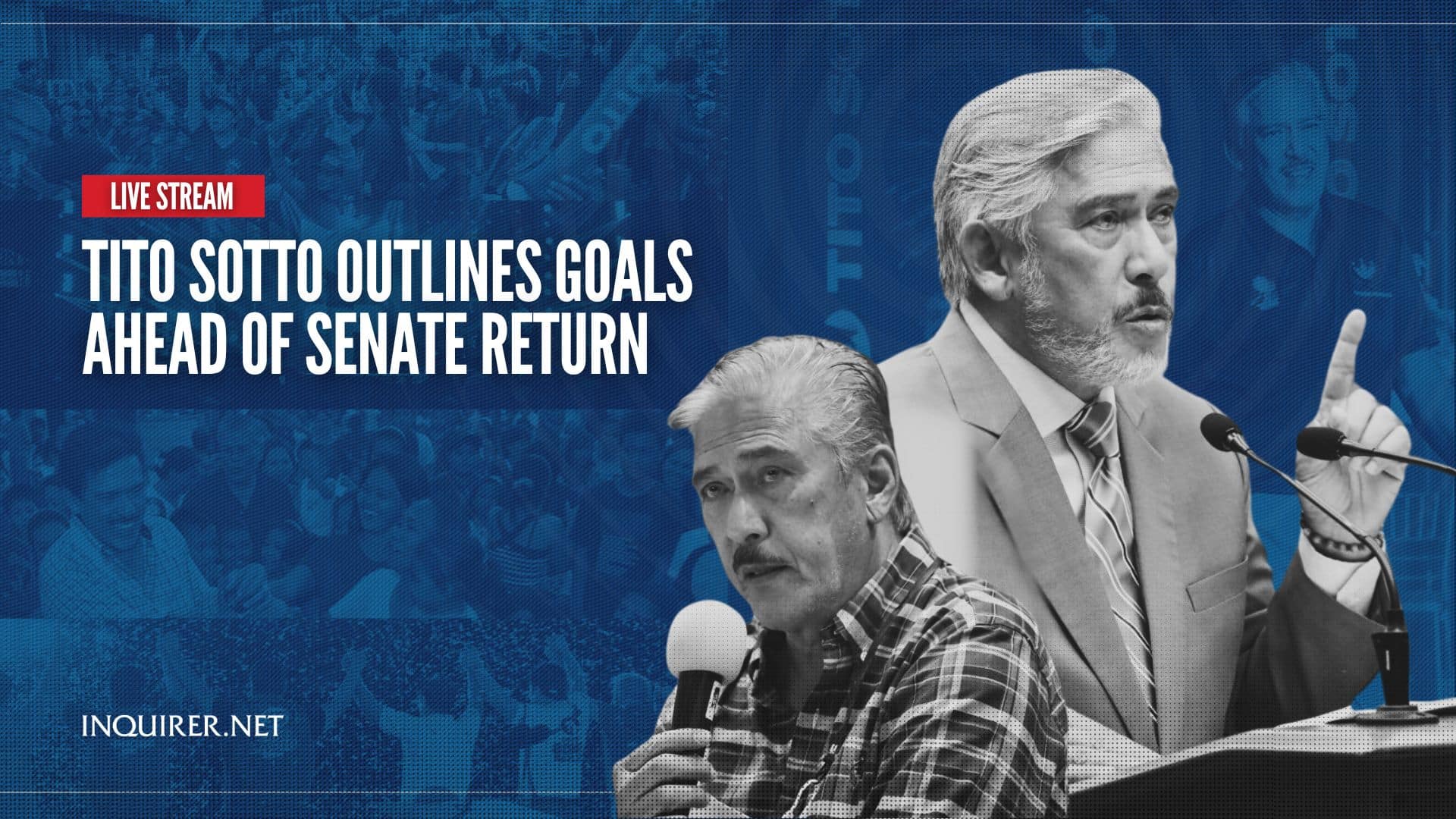 LIVE STREAM: Tito Sotto outlines goals ahead of Senate return ...