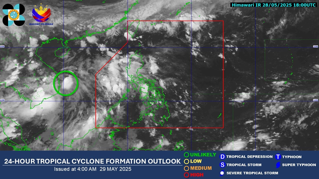 Southwesterly windflow brings rains over Western Luzon – Pagasa