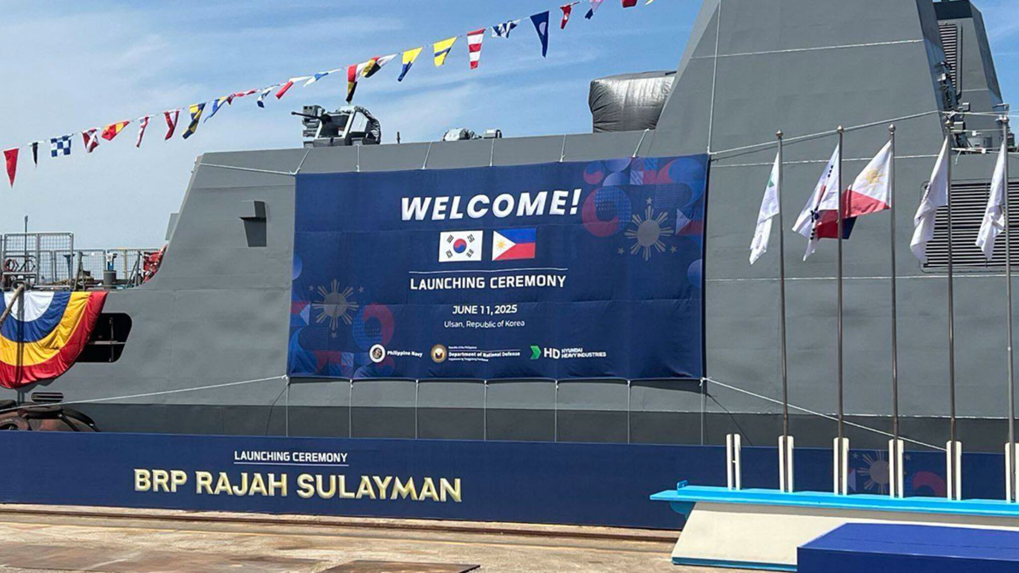 AFP launches 1st offshore patrol vessel BRP Rajah Sulayman
