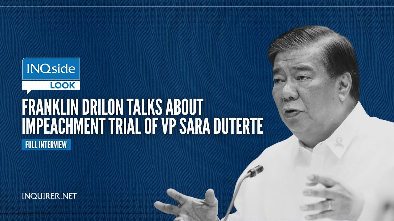 WATCH: Former Senate President Franklin Drilon talks about impeachment ...