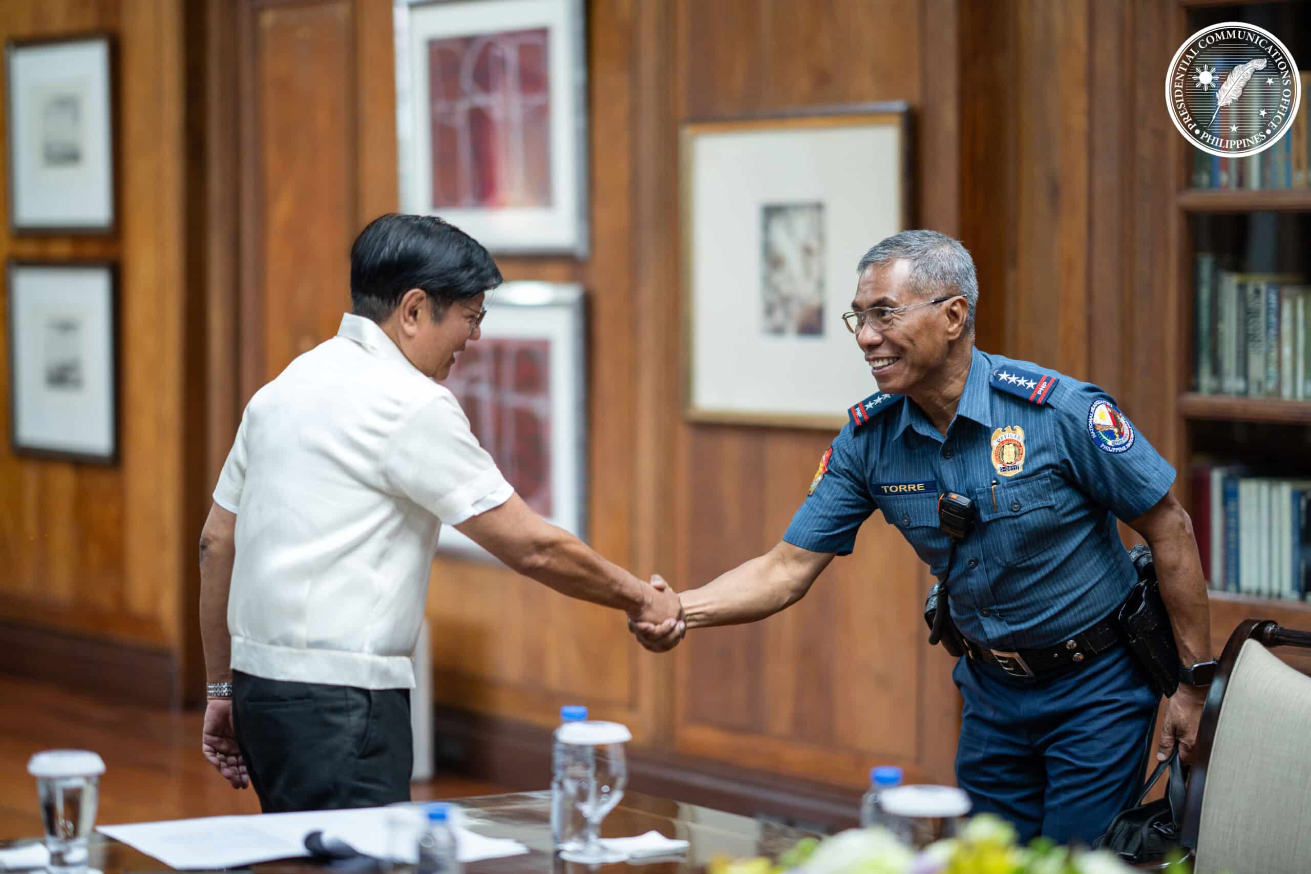 Marcos meets Torre over strengthening police visibility in schools