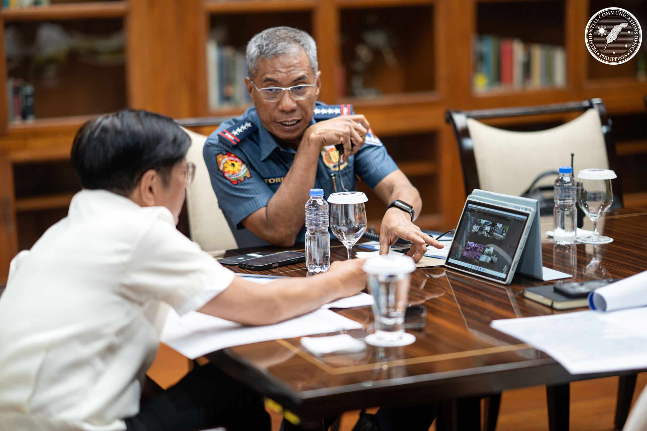 Marcos meets Torre over strengthening police visibility in schools