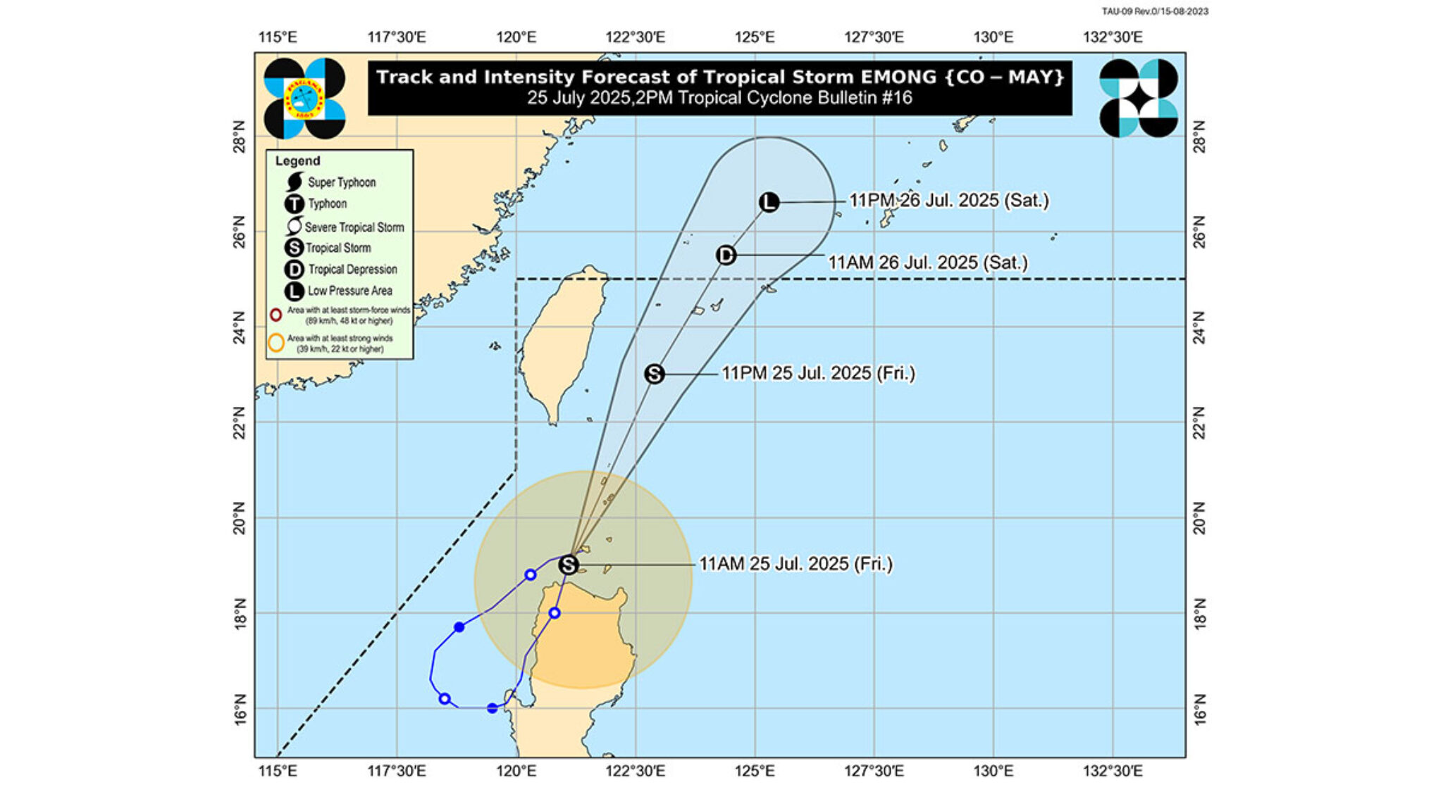 Storm Emong weakens, weekend 'habagat' rains still expected