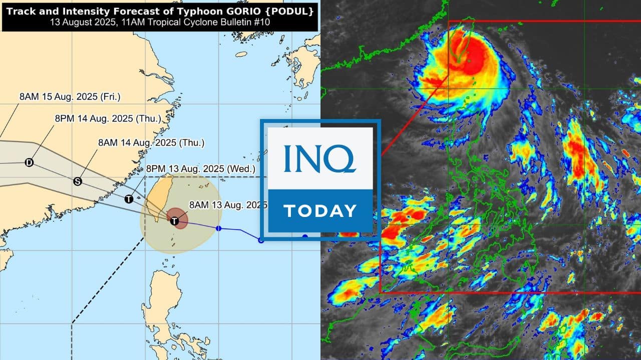 INQToday: Typhoon Gorio intensifies, Signal No. 2 in Itbayat, Batanes | Inquirer News