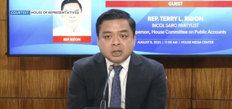 Ridon: House to cede flood control probe if solons involved