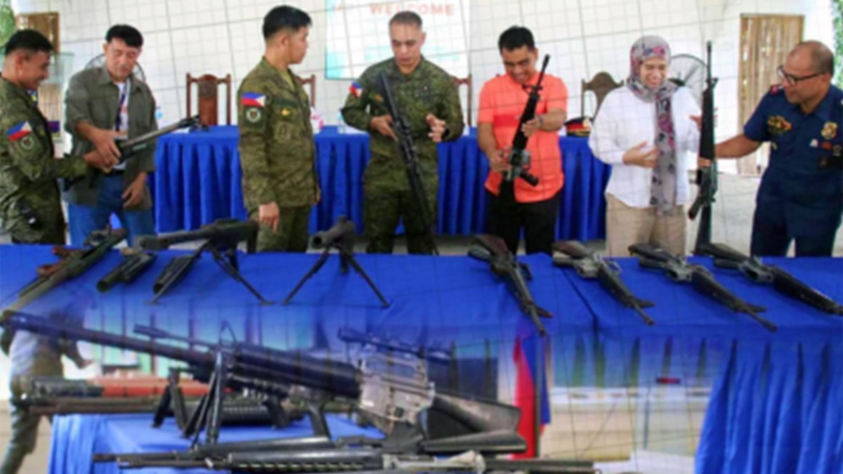 Civilians surrender 21 firearms in North Cotabato