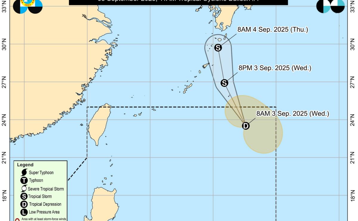 LPA develops into TD Kiko, first cyclone in September