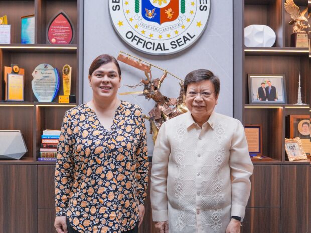 Vice President Sara Duterte visits Marcoleta in the Senate