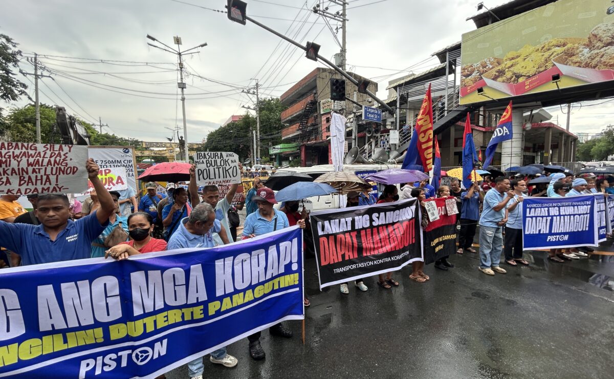 Piston holds transport strike in Mendiola