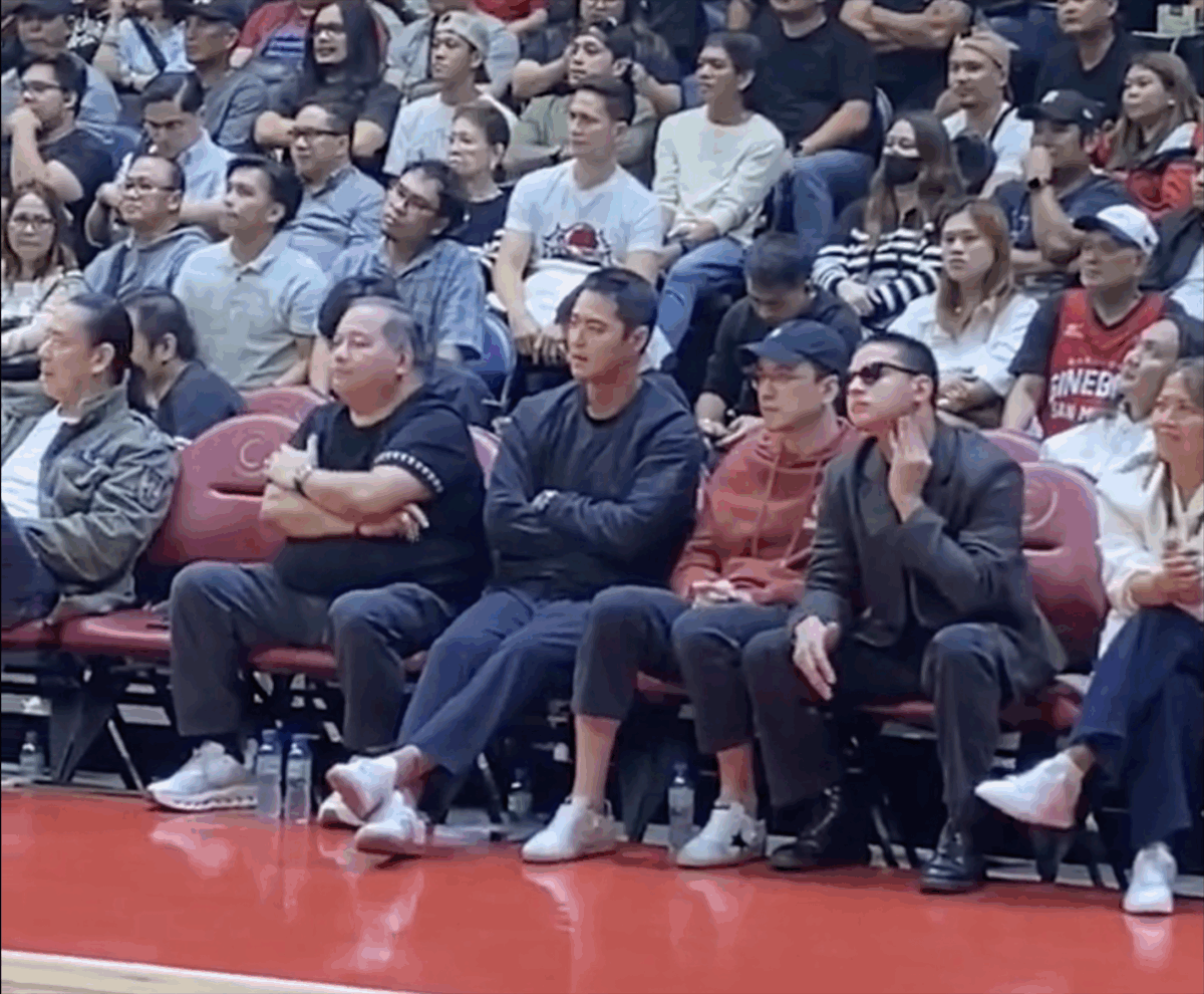 Atayde, Alcantara spotted sitting at courtside in a basketball game