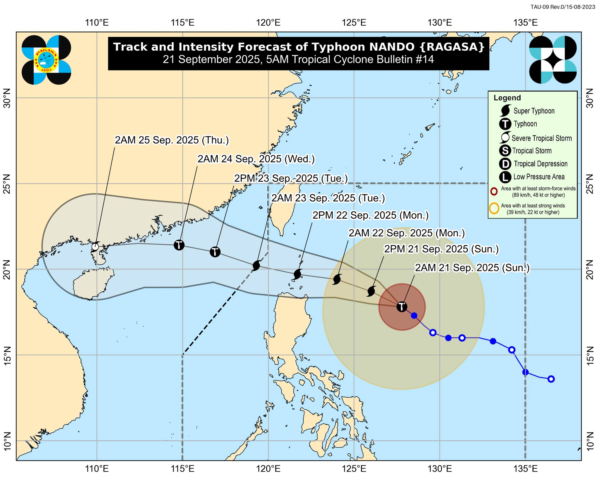 Typhoon Nando intensifies; Signal No. 2 up in Batanes, 4 areas