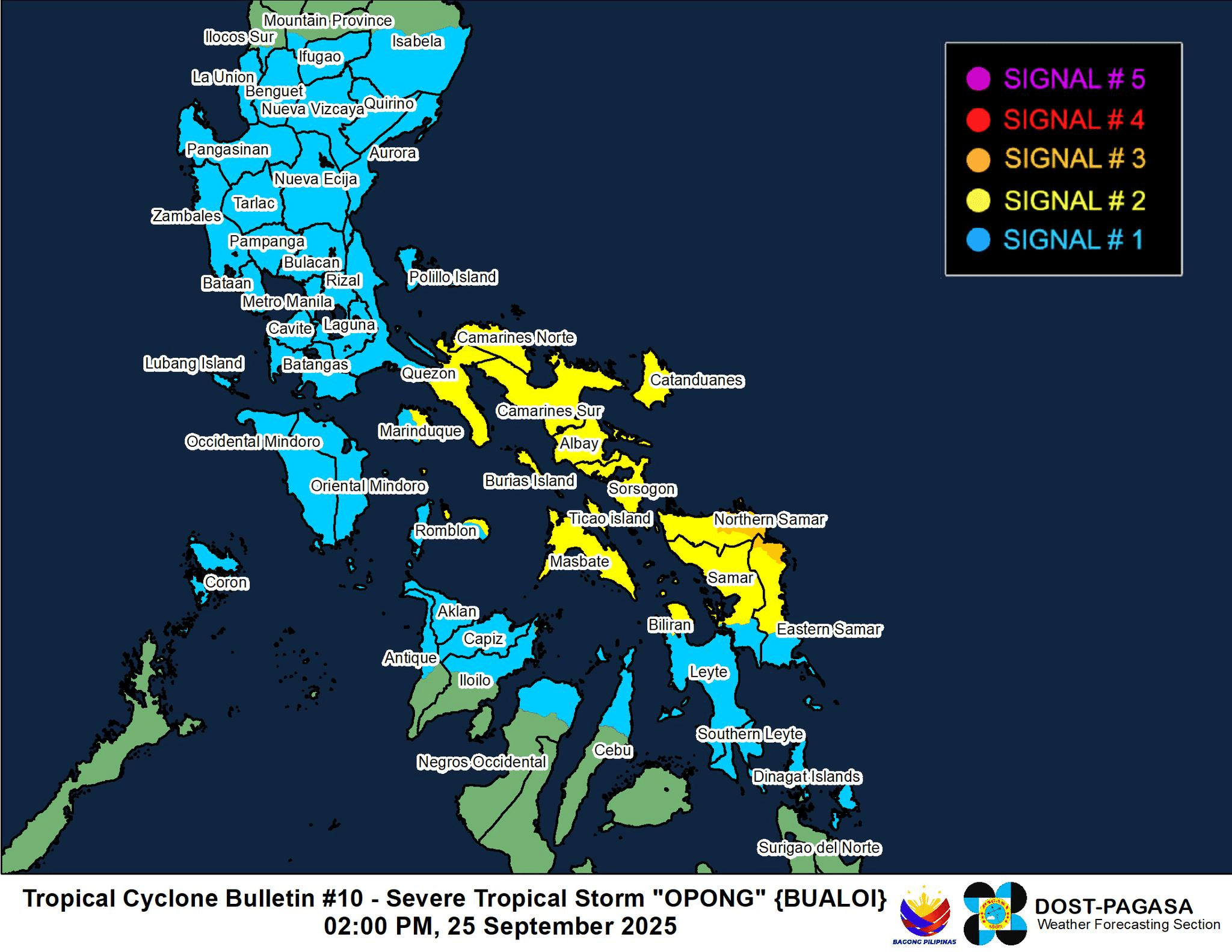 Signal No. 3 raised as STS Opong threatens Luzon, Visayas