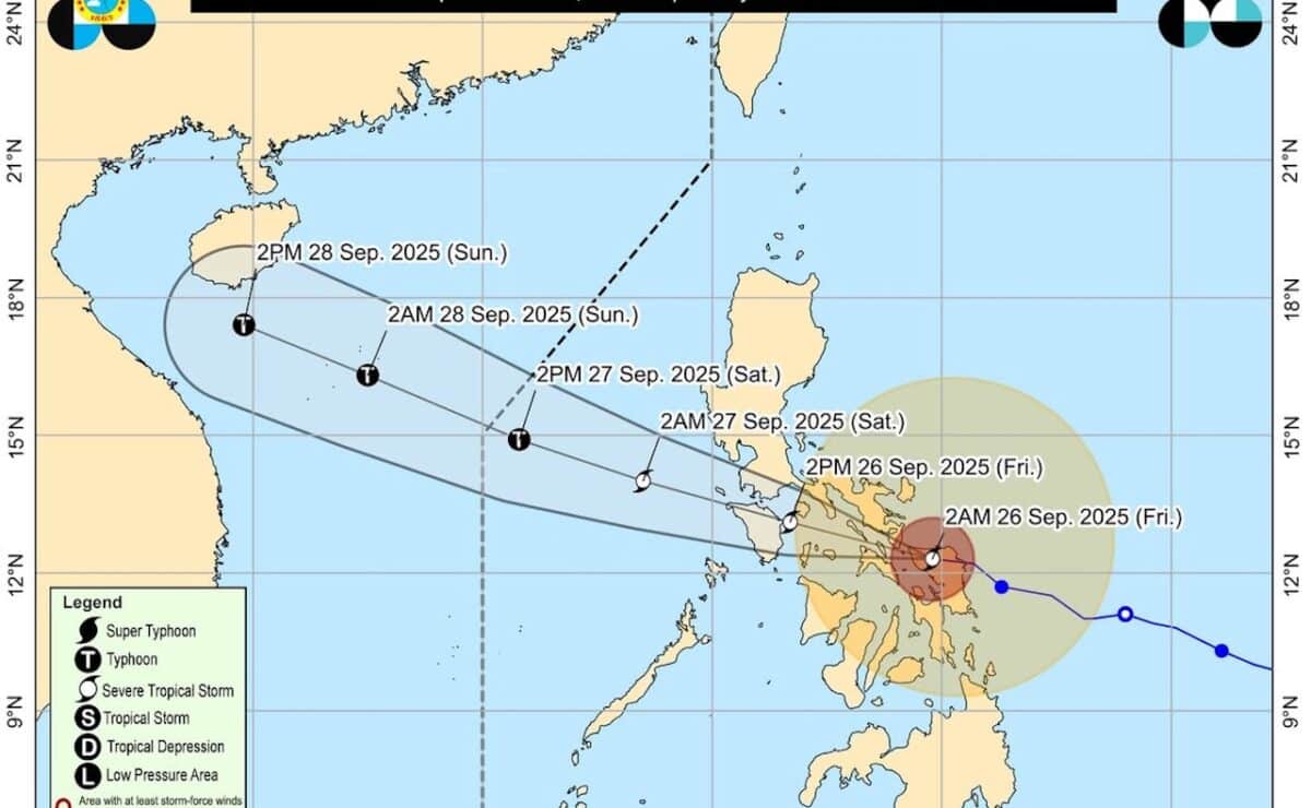 Severe Tropical Storm Opong makes second landfall