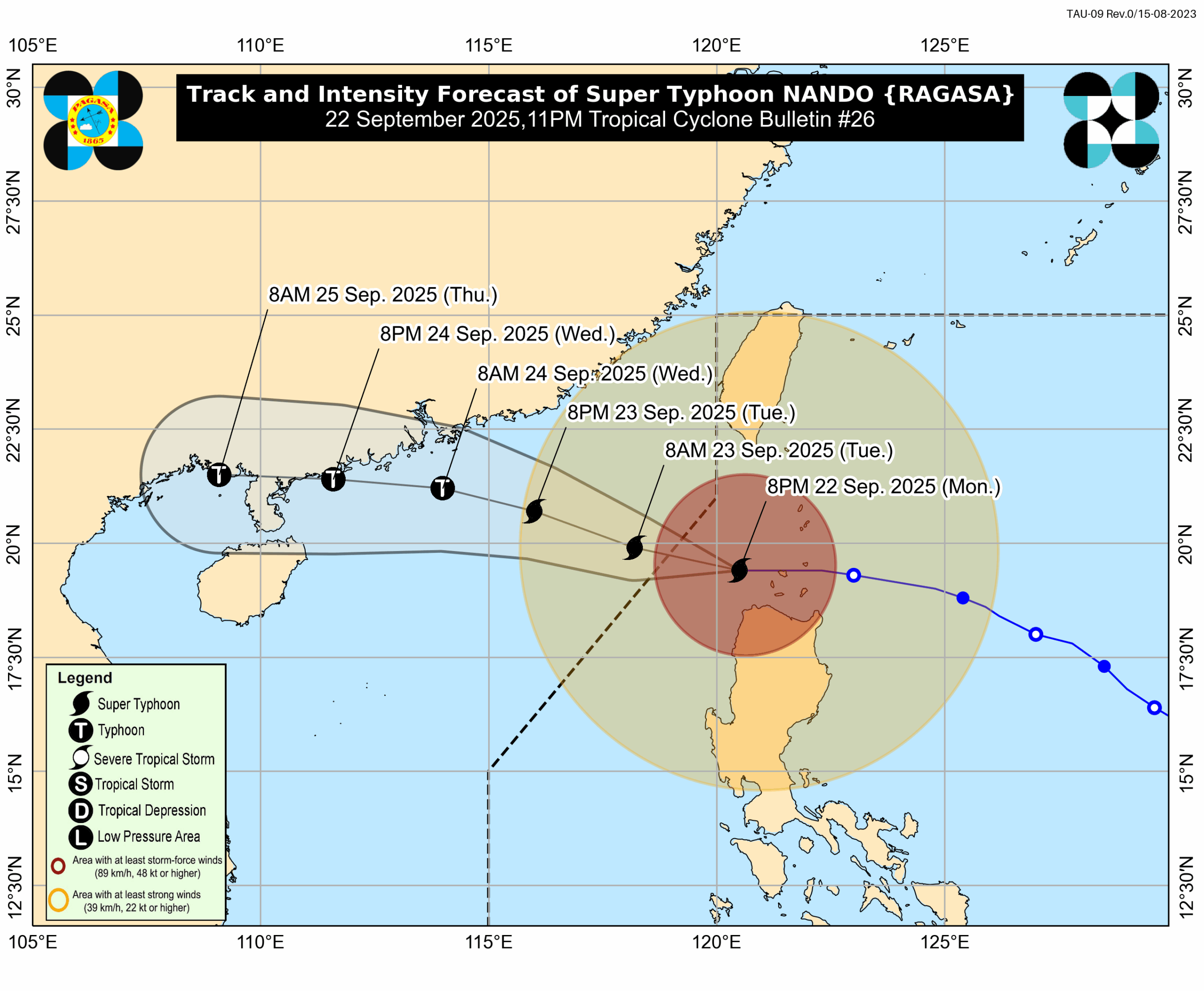 Storm surge warning up in several areas in N. Luzon on Tuesday