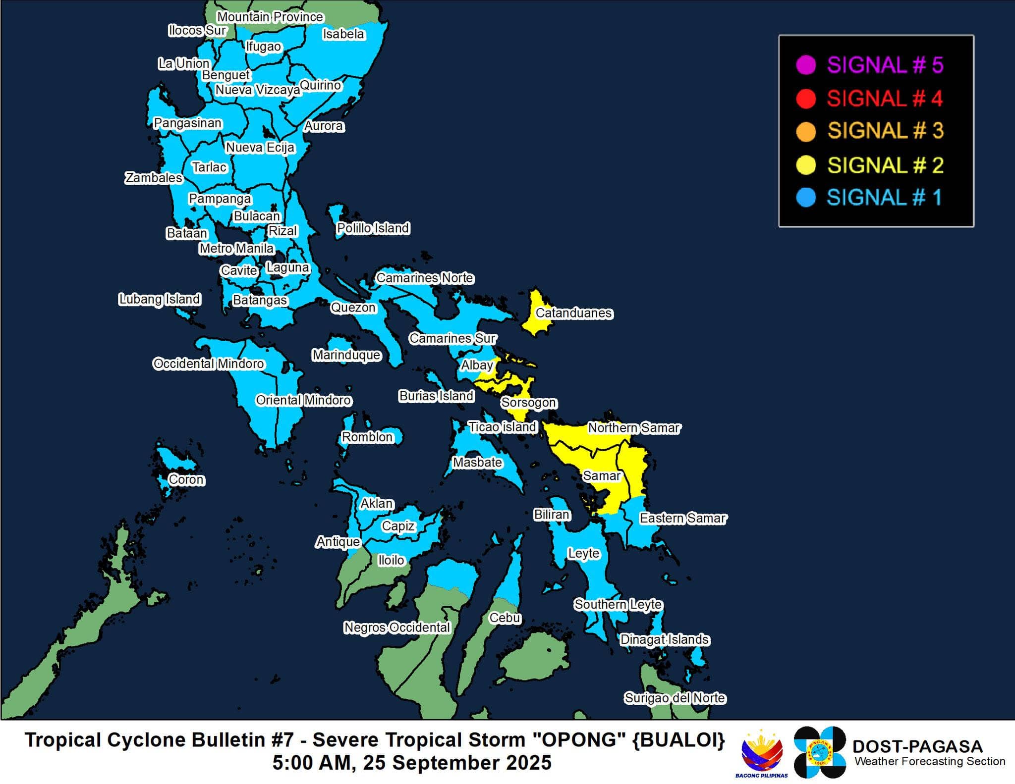 More areas under tropical cyclone wind signals due to Opong