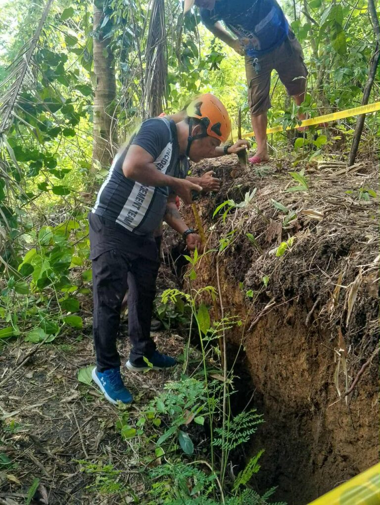 Sinkhole that threatens road in Sinapaly City `progressing' - MGB