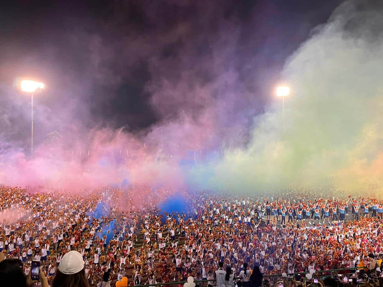 Colored smoke downs Bicol U students