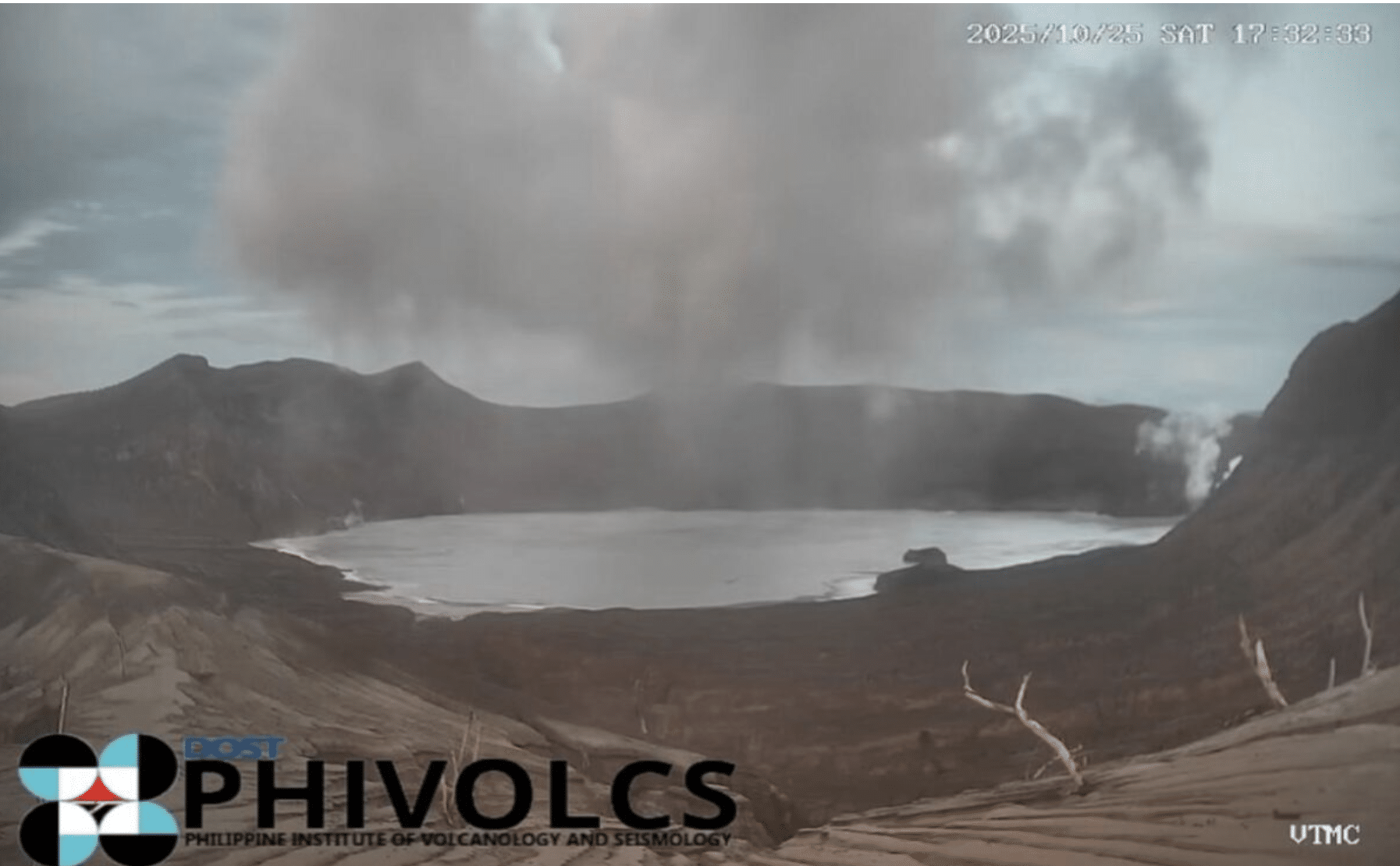 Taal Volcano logs 61 seismic events in 24 hours