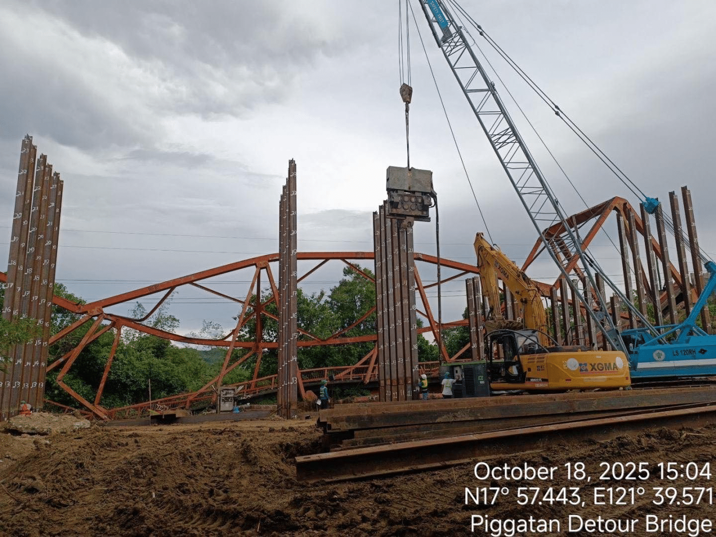 Piggatan Detour Bridge construction 34% complete — DPWH