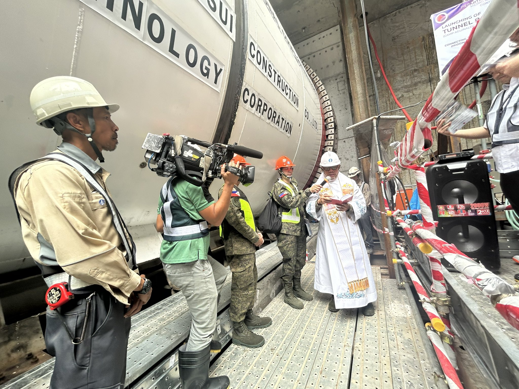 DOTr launches Metro Mla. Subway Project tunnel boring machine