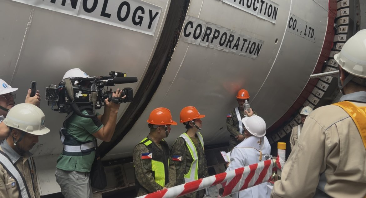 DOTr launches Metro Mla. Subway Project tunnel boring machine