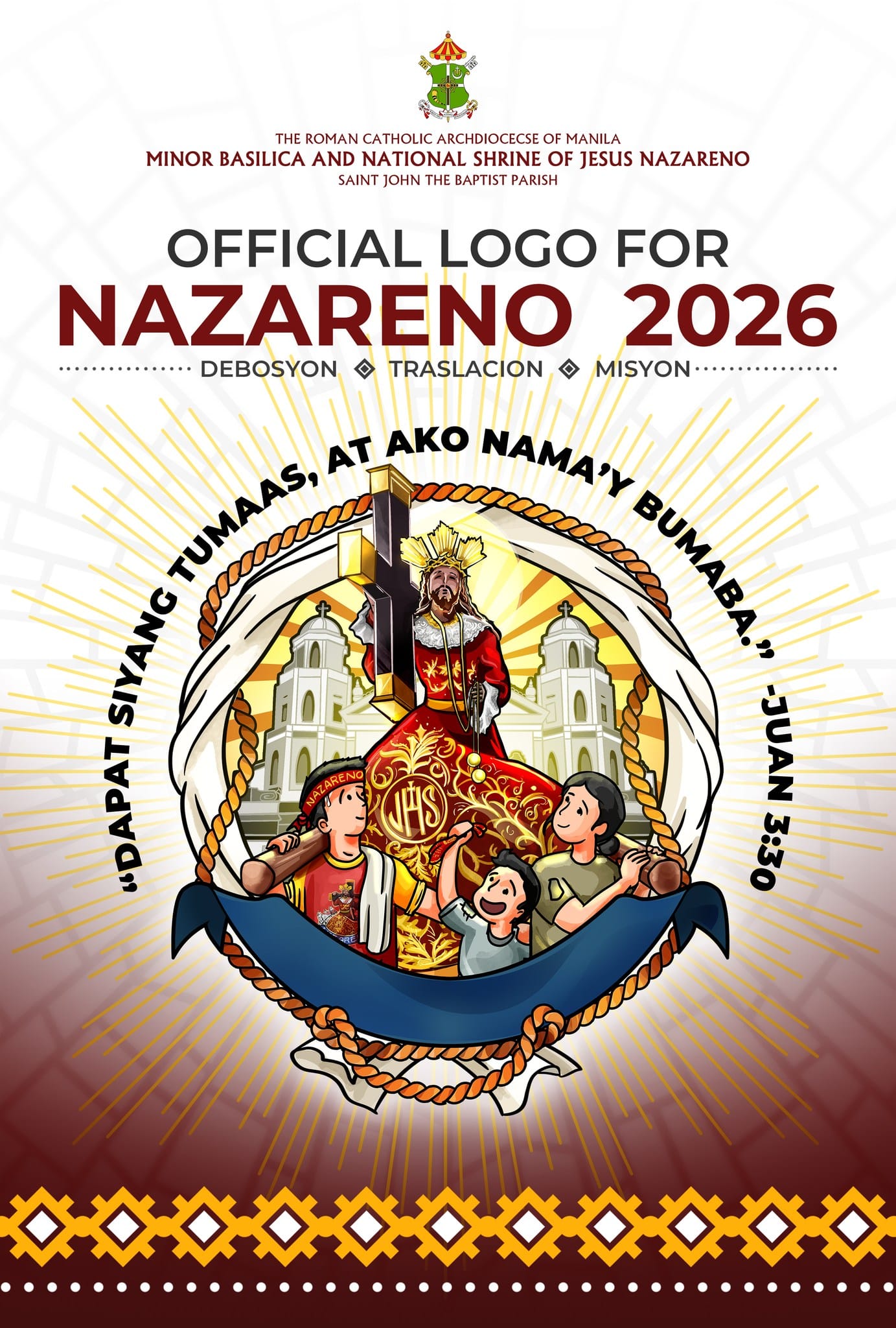 Quiapo Church unveils logo, theme for Nazareno 2026