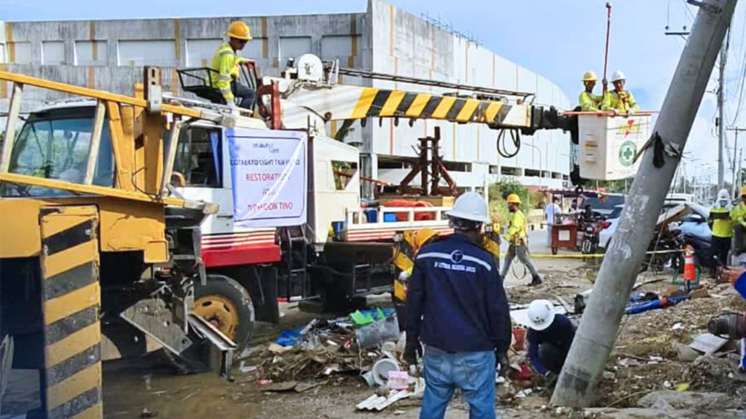 Cotabato, Cebu power firms speed up restoration in Tino-hit areas