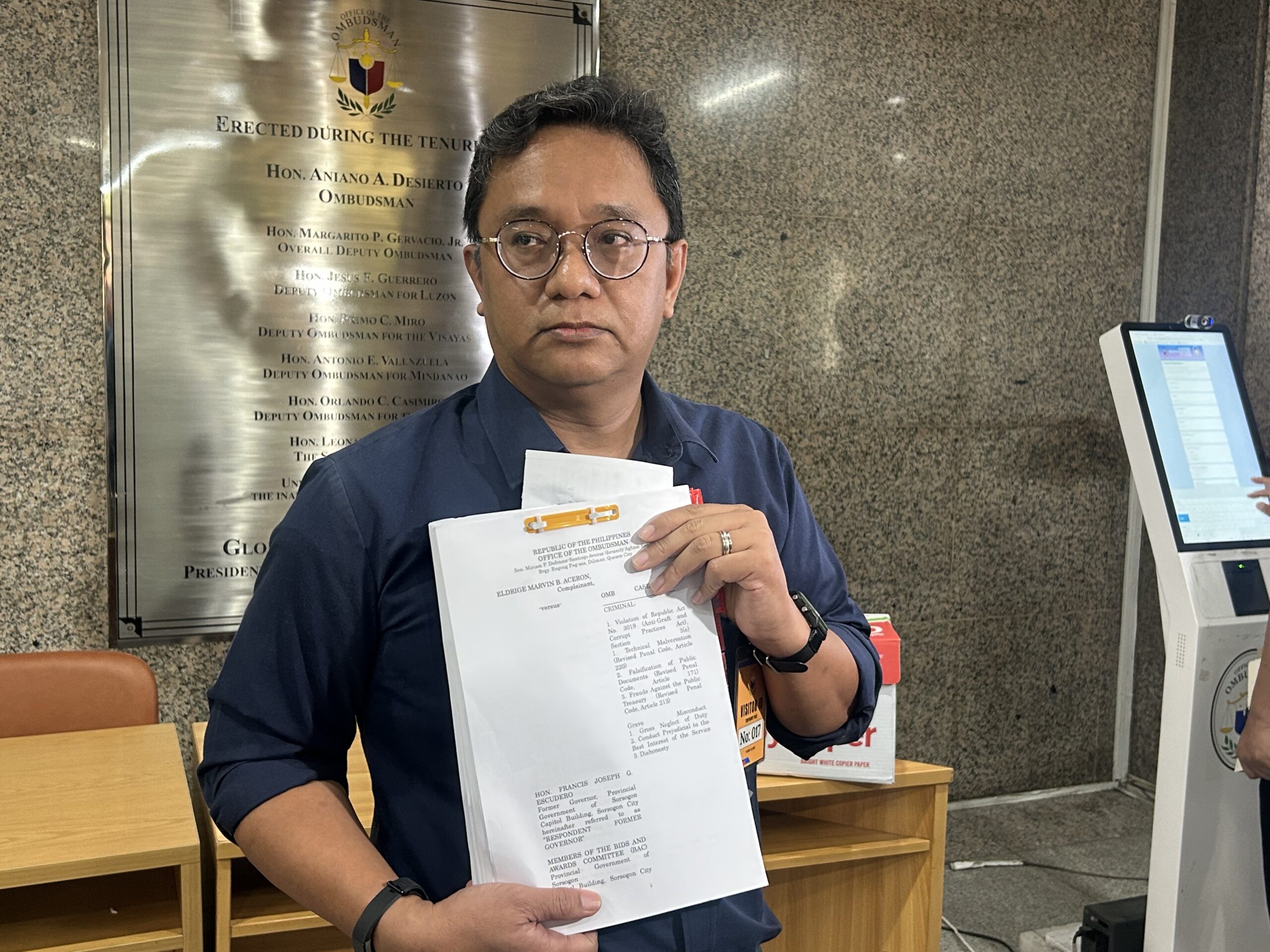 Escudero, Sorsogon execs face graft raps over P352-M anomalies